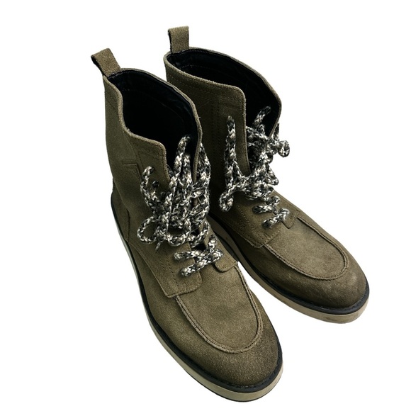 Guess | Shoes | Mens Genuine Suede Leather Army Green Lace Guess Boots ...